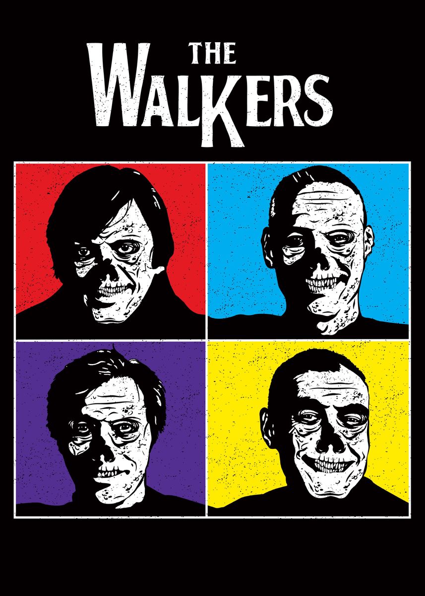 'The Walkers' Poster, picture, metal print, paint by Dale Hutchinson ...