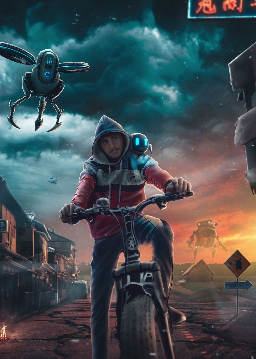 'The Last Rider' Poster, picture, metal print, paint by Aniket Patel ...