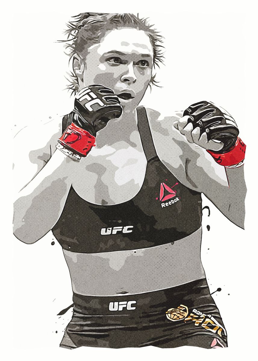 'Ronda Rousey' Poster, picture, metal print, paint by Le Thi Thu Hien ...