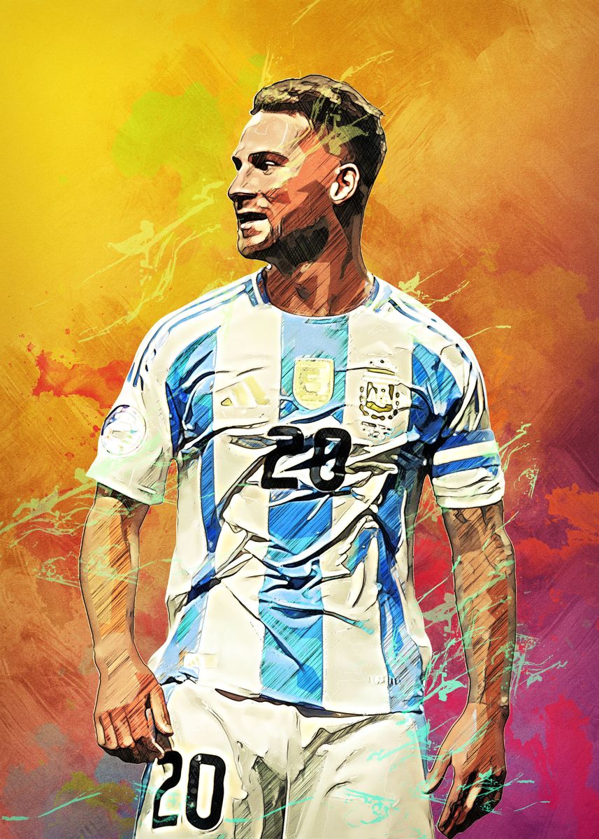 'Alexis Mac Allister' Poster, picture, metal print, paint by ...