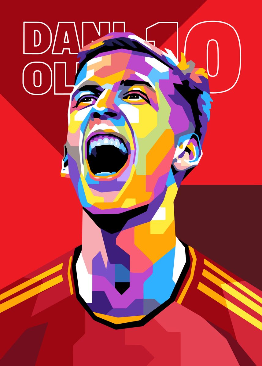 'Dani Olmo' Poster, picture, metal print, paint by IronClad | Displate