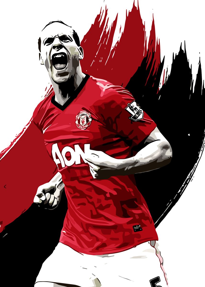 'Rio Ferdinand' Poster, picture, metal print, paint by IronClad | Displate