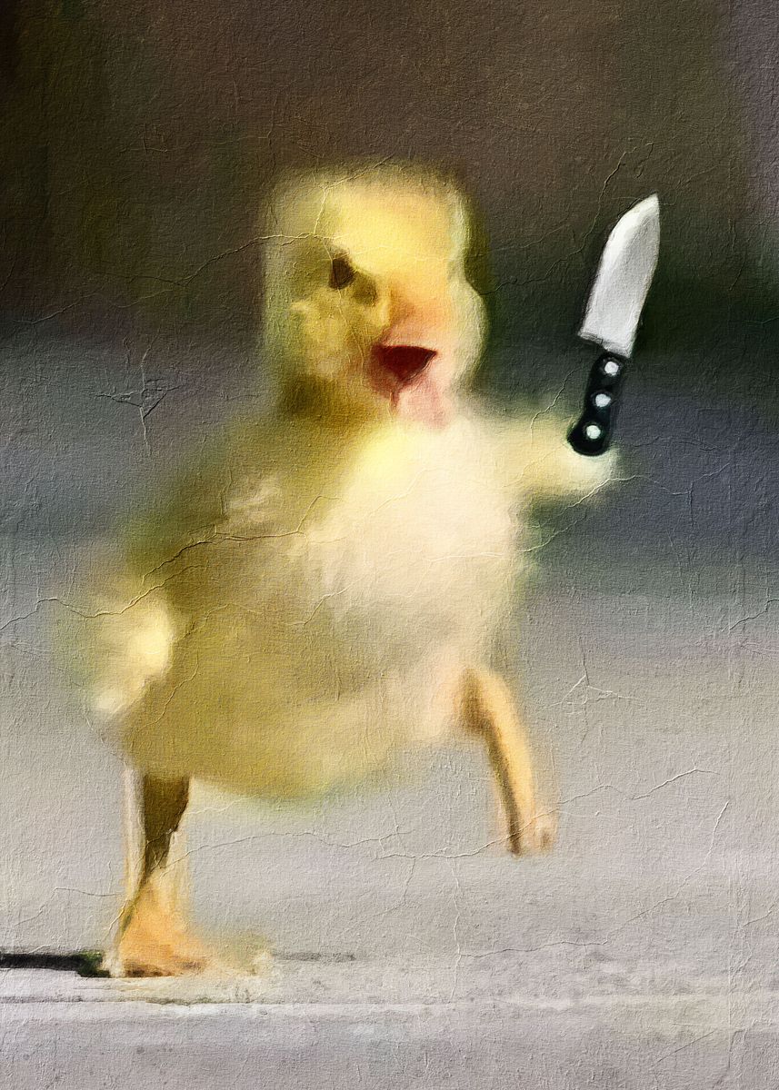 'Duck Meme' Poster, picture, metal print, paint by Meme Daily | Displate