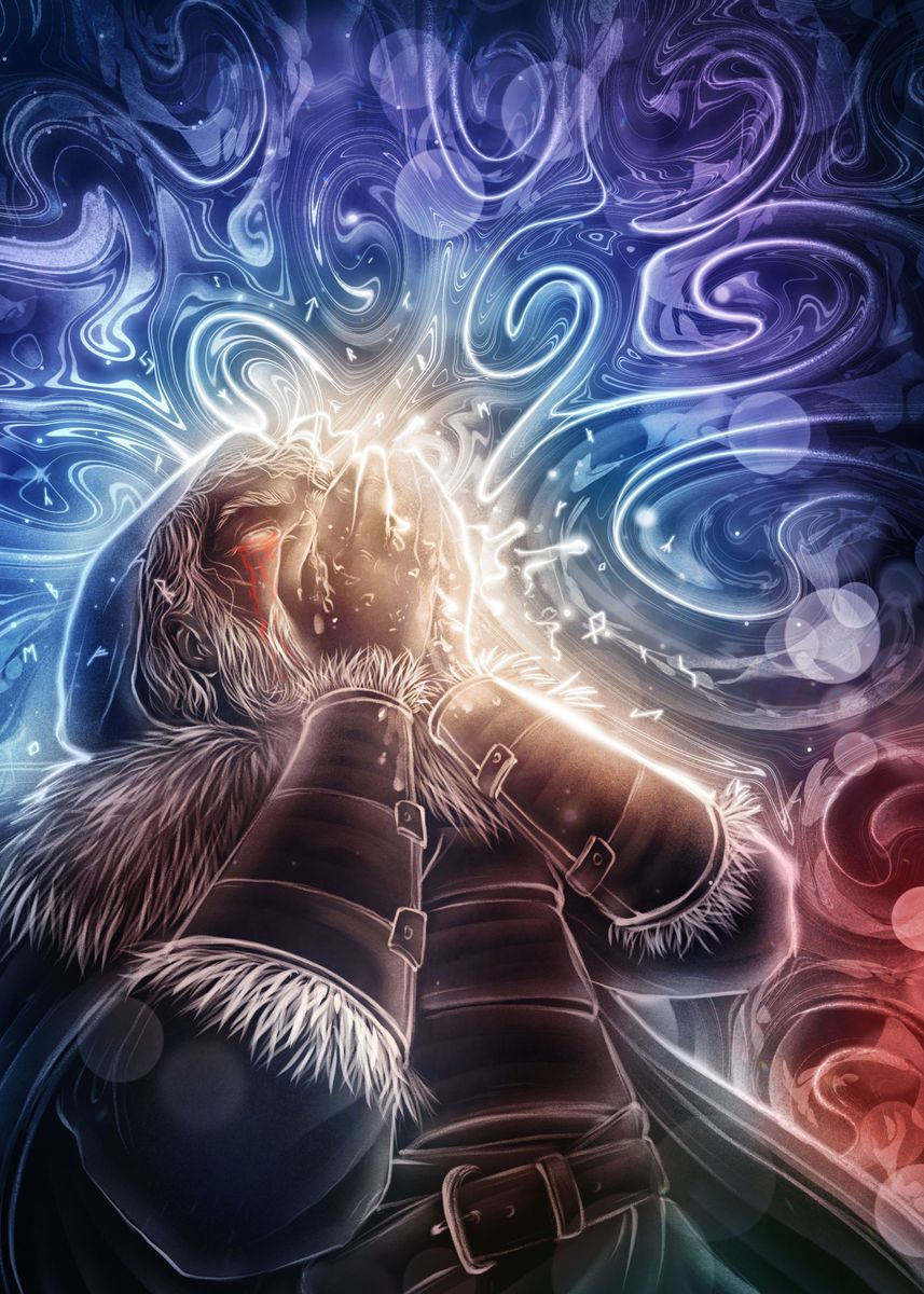 'Odin The One Eyed' Poster, picture, metal print, paint by Einarrs ...