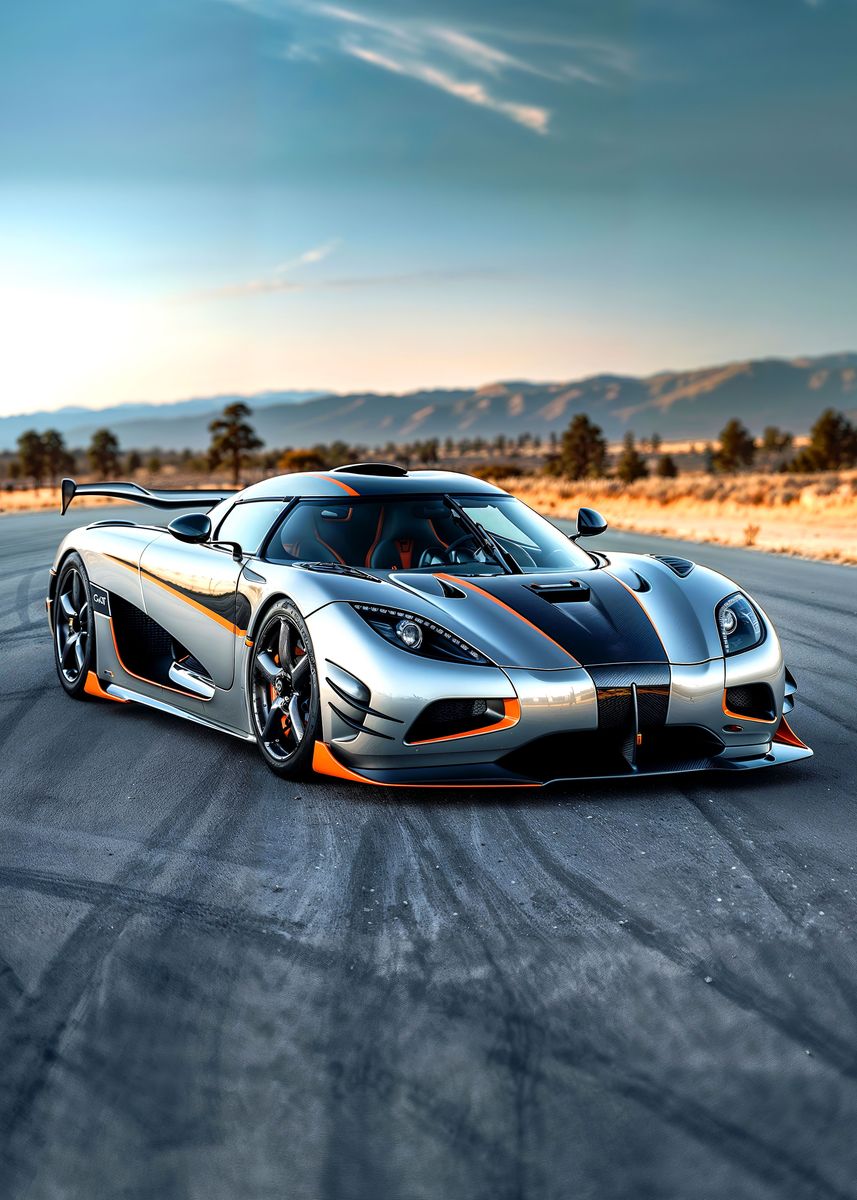 'Super Car Agera' Poster, picture, metal print, paint by SirHerald ...