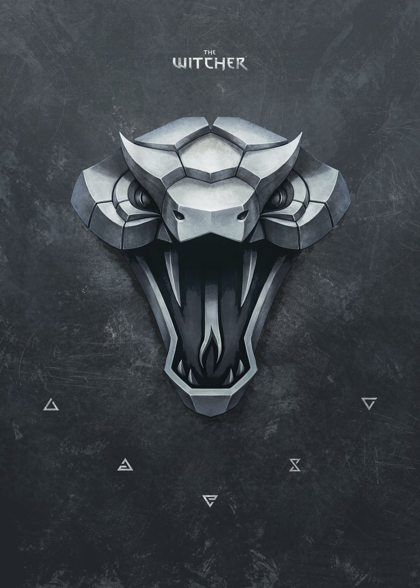 'School of Viper' Poster, picture, metal print, paint by Witcher 3 ...