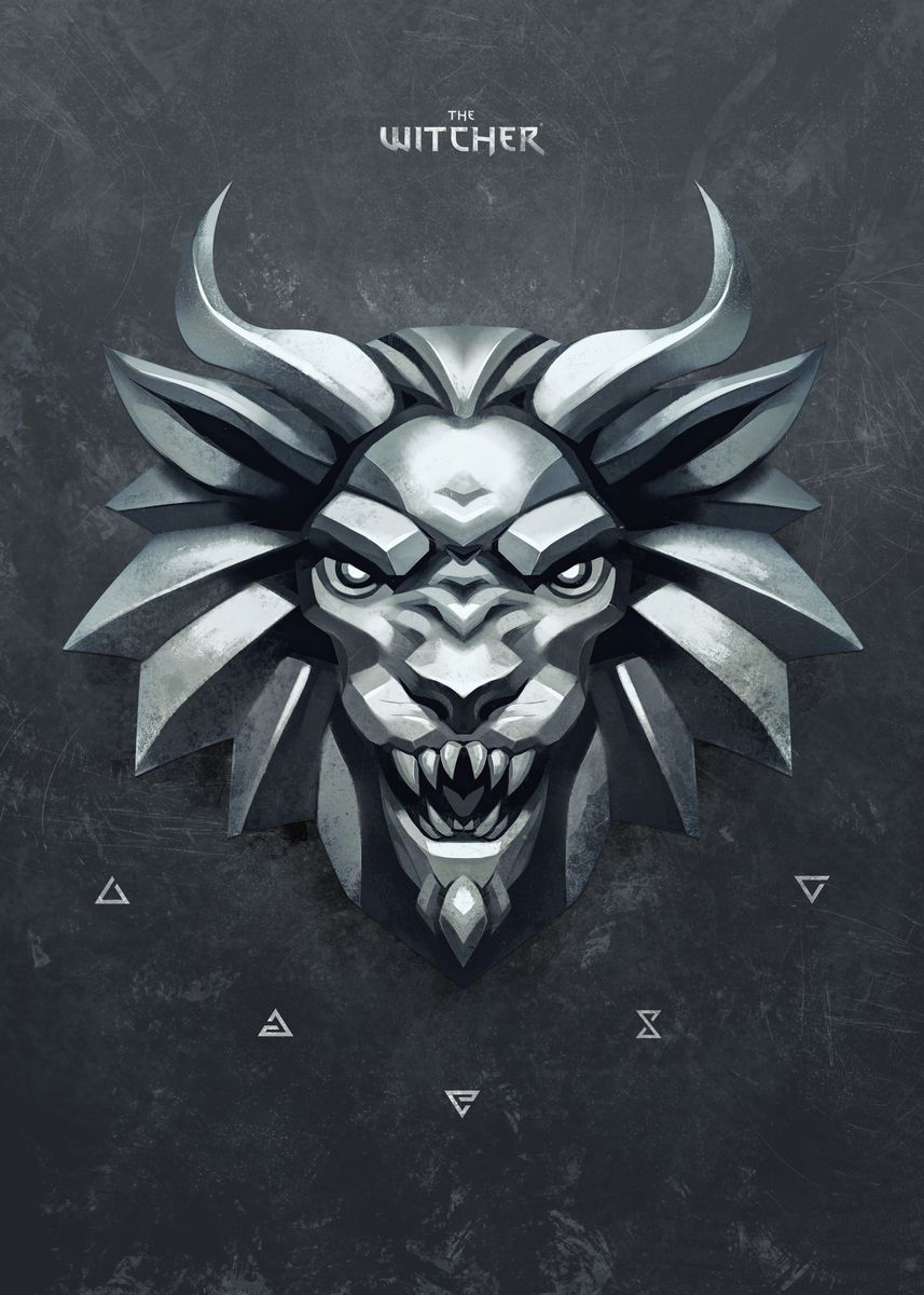 'School of Manticore' Poster, picture, metal print, paint by Witcher 3 ...