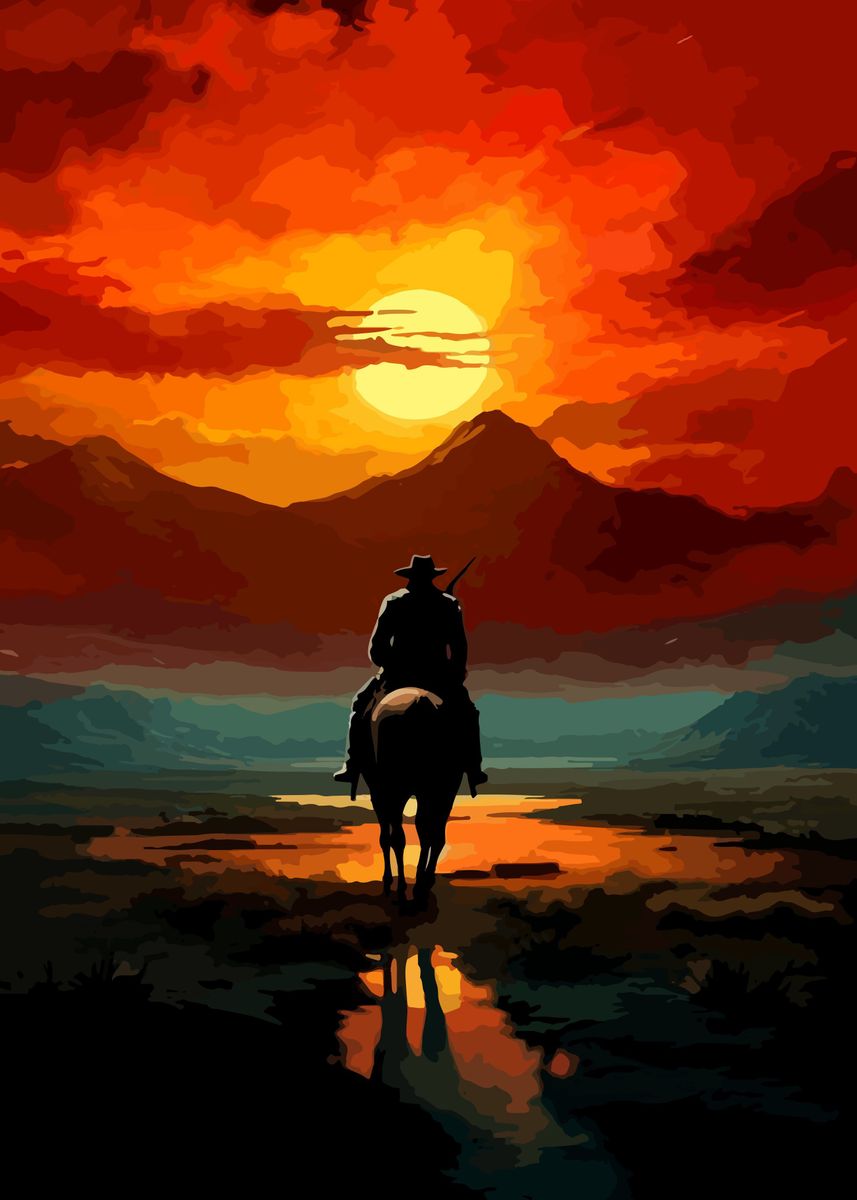 'waiting night' Poster, picture, metal print, paint by Olgan Riberra ...