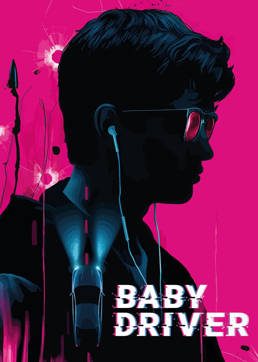 'Baby driver' Poster, picture, metal print, paint by Adney | Displate