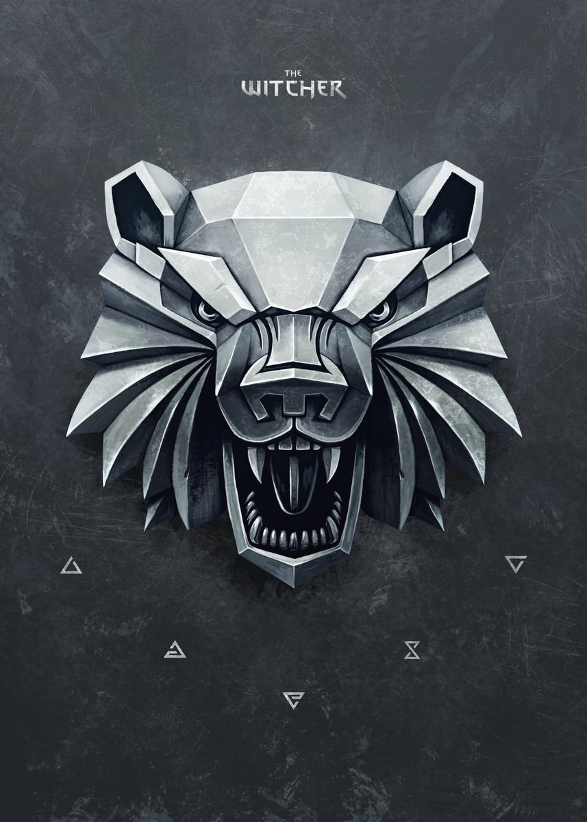 'School of Bear' Poster, picture, metal print, paint by Witcher 3 ...