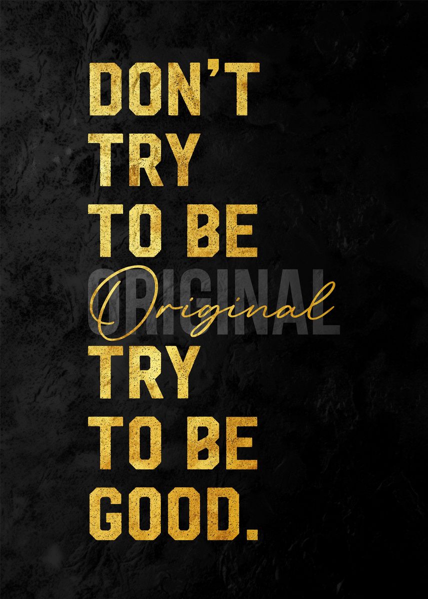 'tray to be good' Poster, picture, metal print, paint by Lowpoly ...