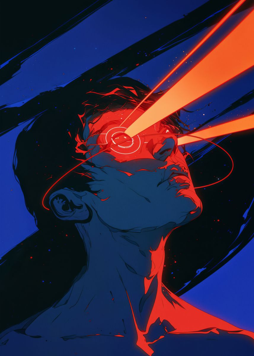 'Laser Focus' Poster, picture, metal print, paint by NOVANOXONE | Displate