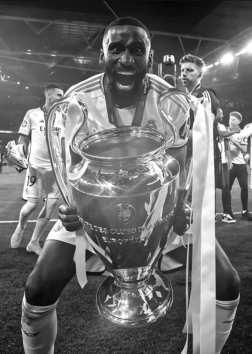 'Rudiger' Poster, picture, metal print, paint by surya dossantos | Displate