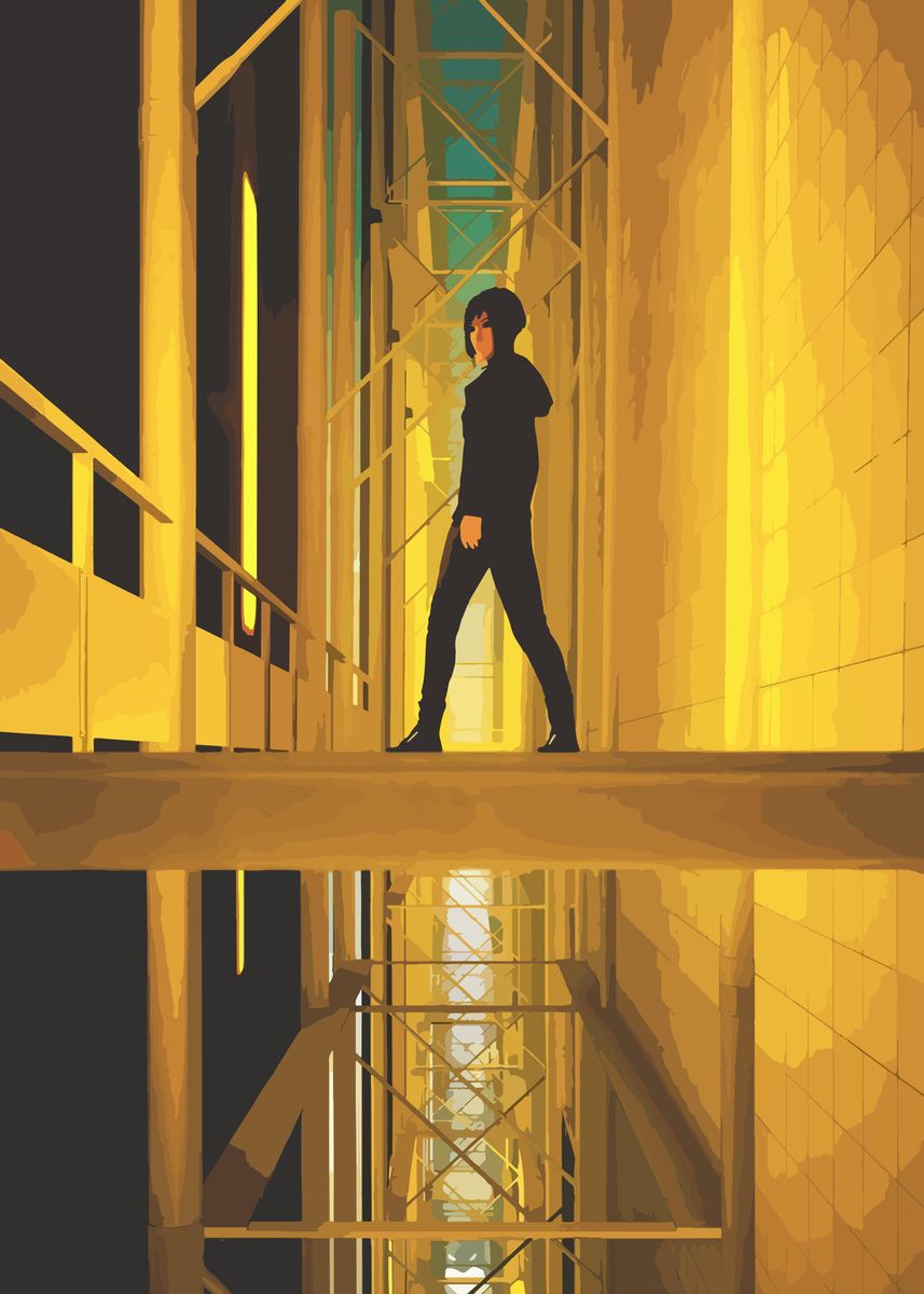 'mirror edge game' Poster, picture, metal print, paint by A L A Y A ...