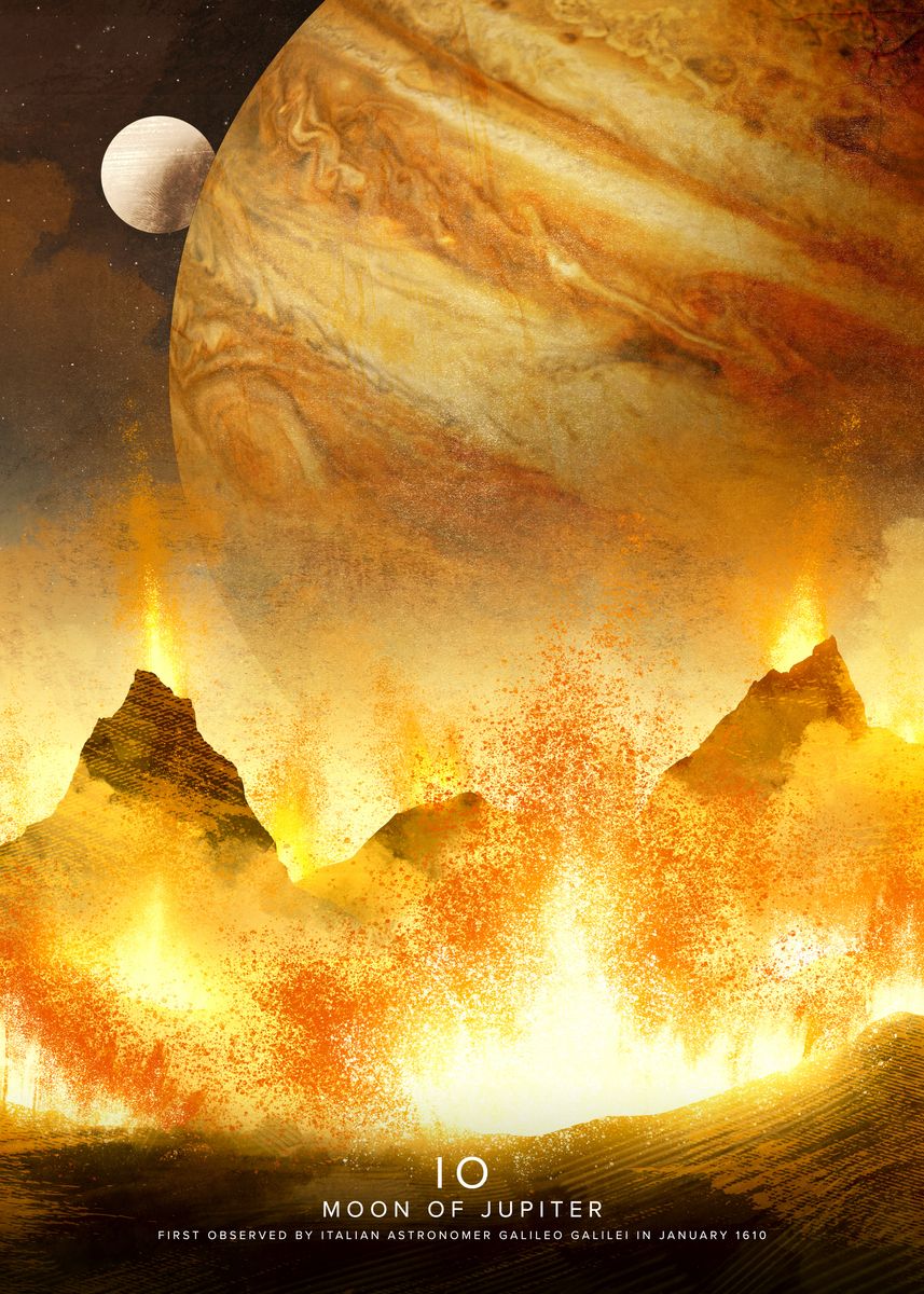 'Io' Poster, picture, metal print, paint by NASA | Displate