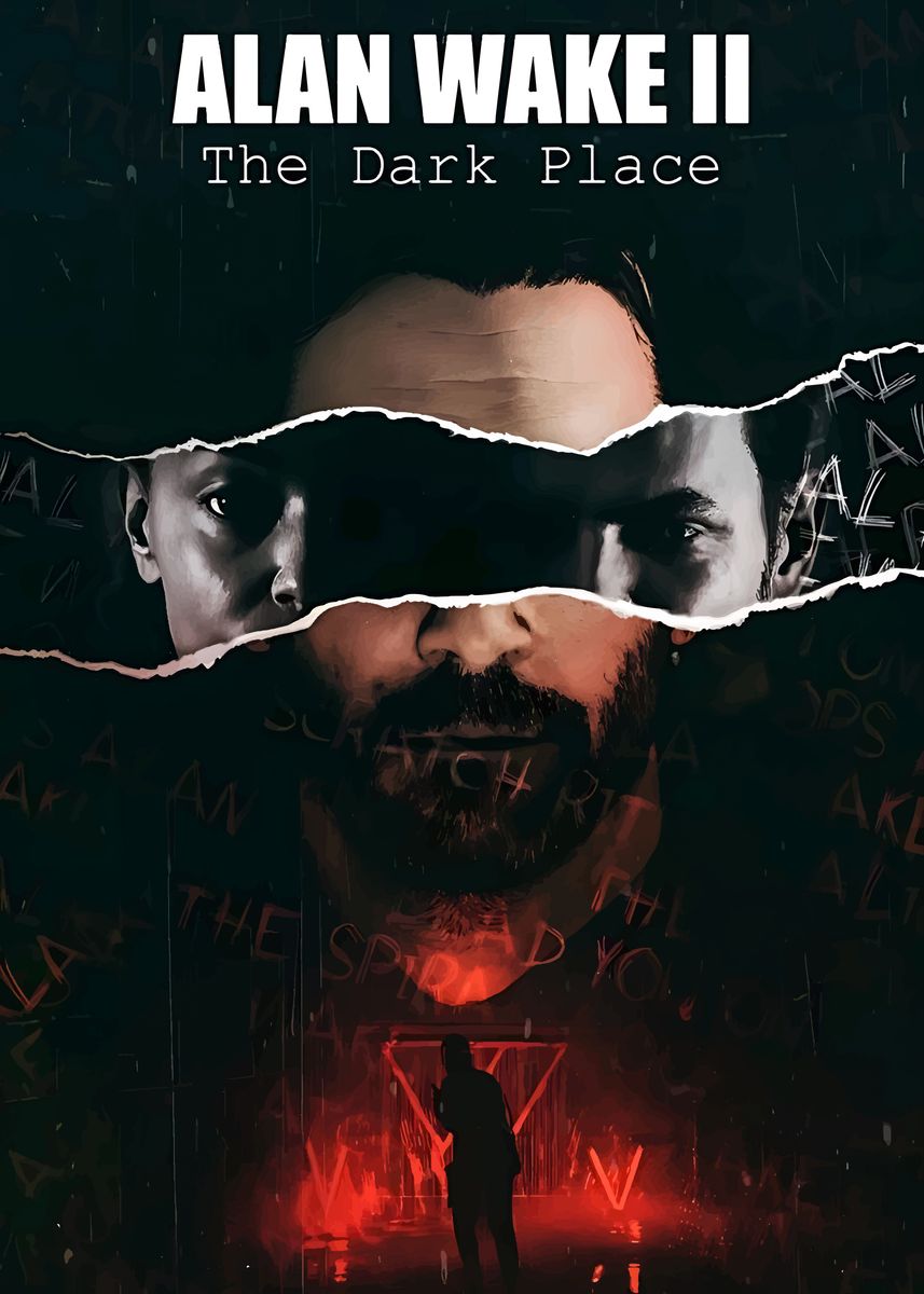 'alan wake 2 adventure' Poster, picture, metal print, paint by Stairo ...