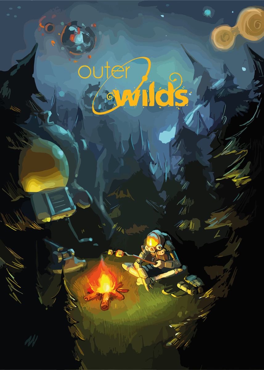 'Outerwilds' Poster, picture, metal print, paint by Brave | Displate