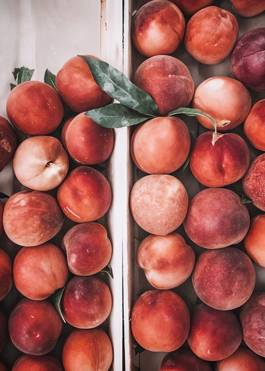 'Summer Peaches' Poster, picture, metal print, paint by Piper Mathews ...