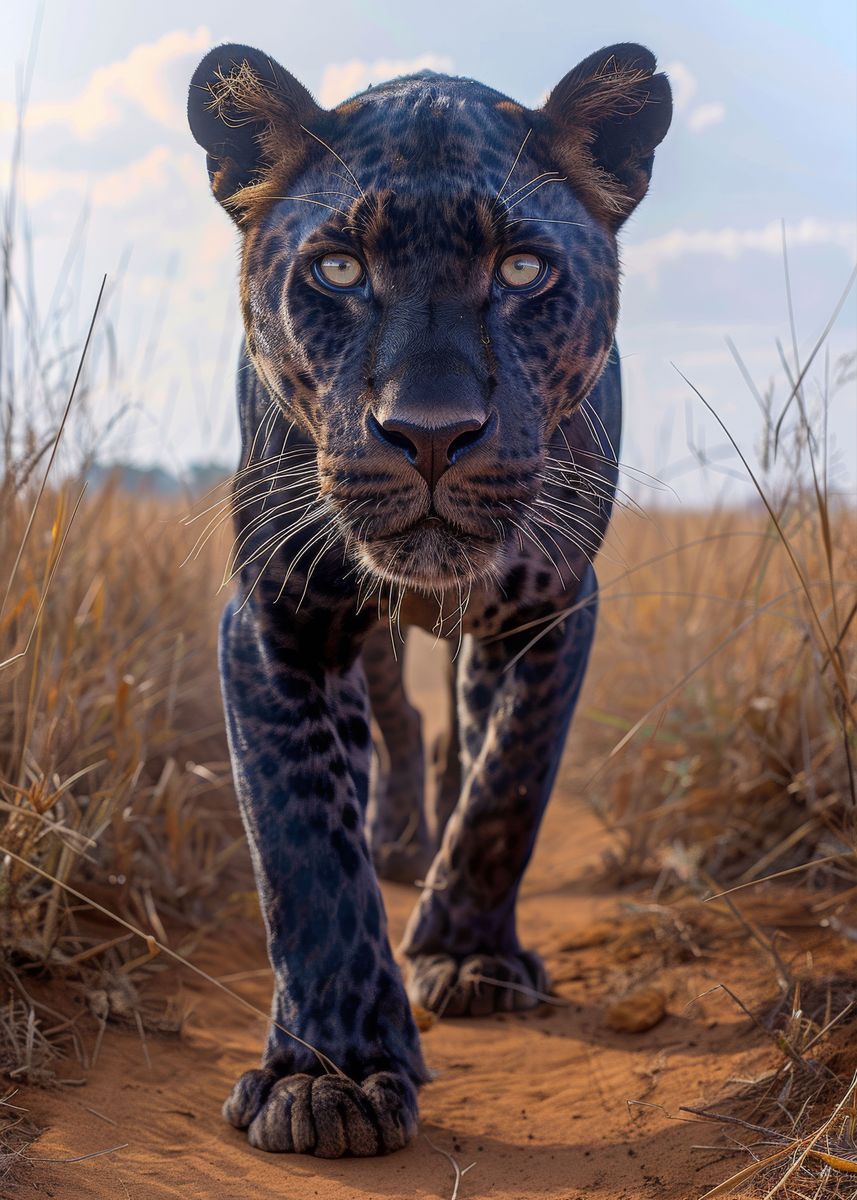 'Black panther' Poster, picture, metal print, paint by Graphics GC ...