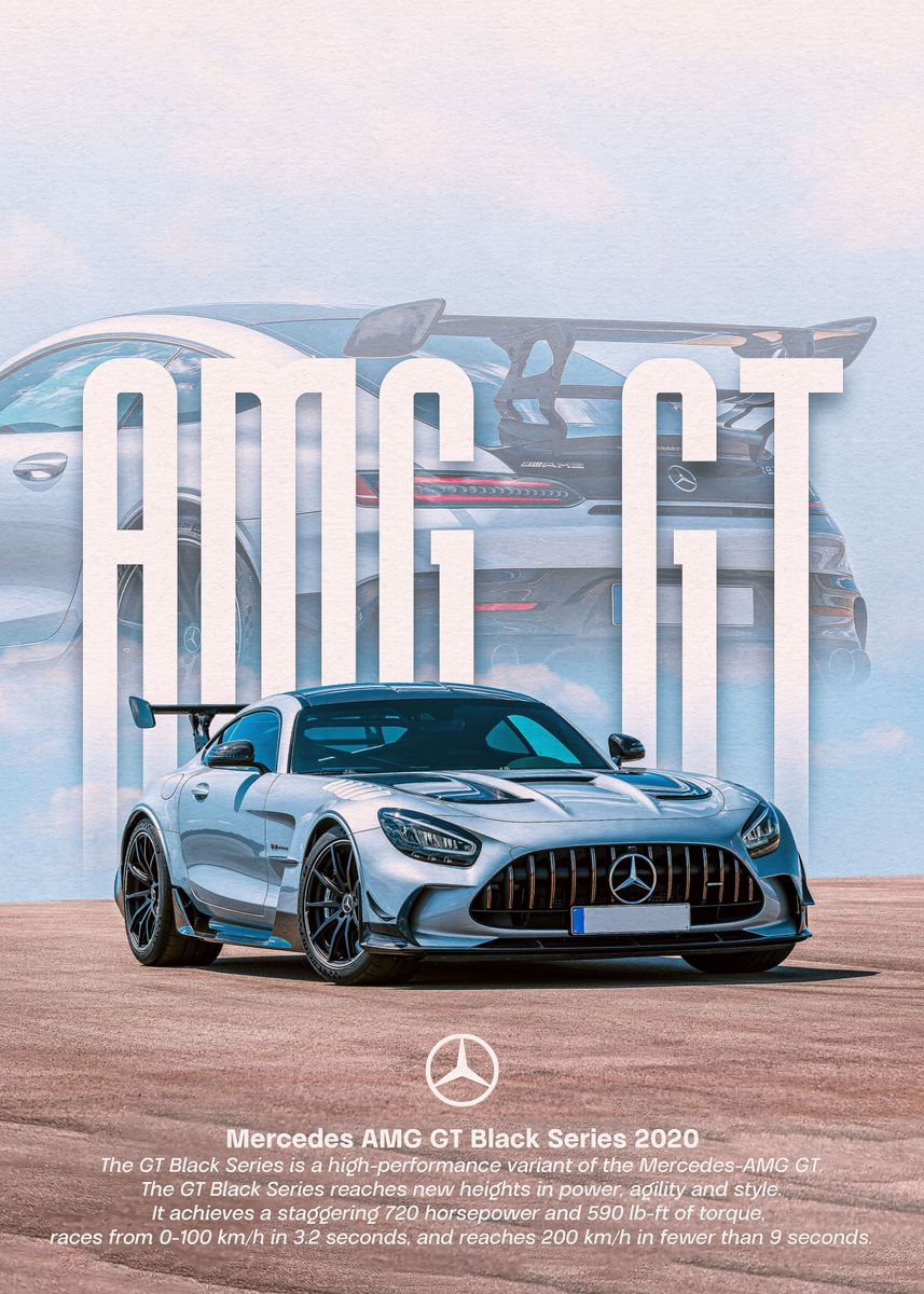 'Mercedes AMG GT BS 2020' Poster, picture, metal print, paint by Lee ...