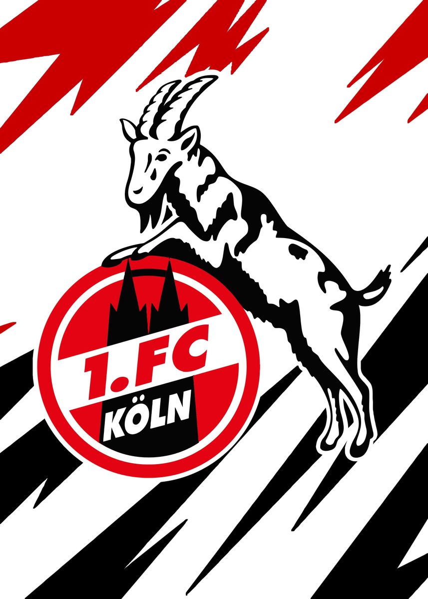 '1 FC KOLN' Poster, picture, metal print, paint by zaka arya | Displate