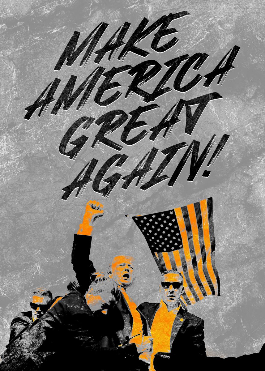 'Donald Trump Assassination' Poster, picture, metal print, paint by ...