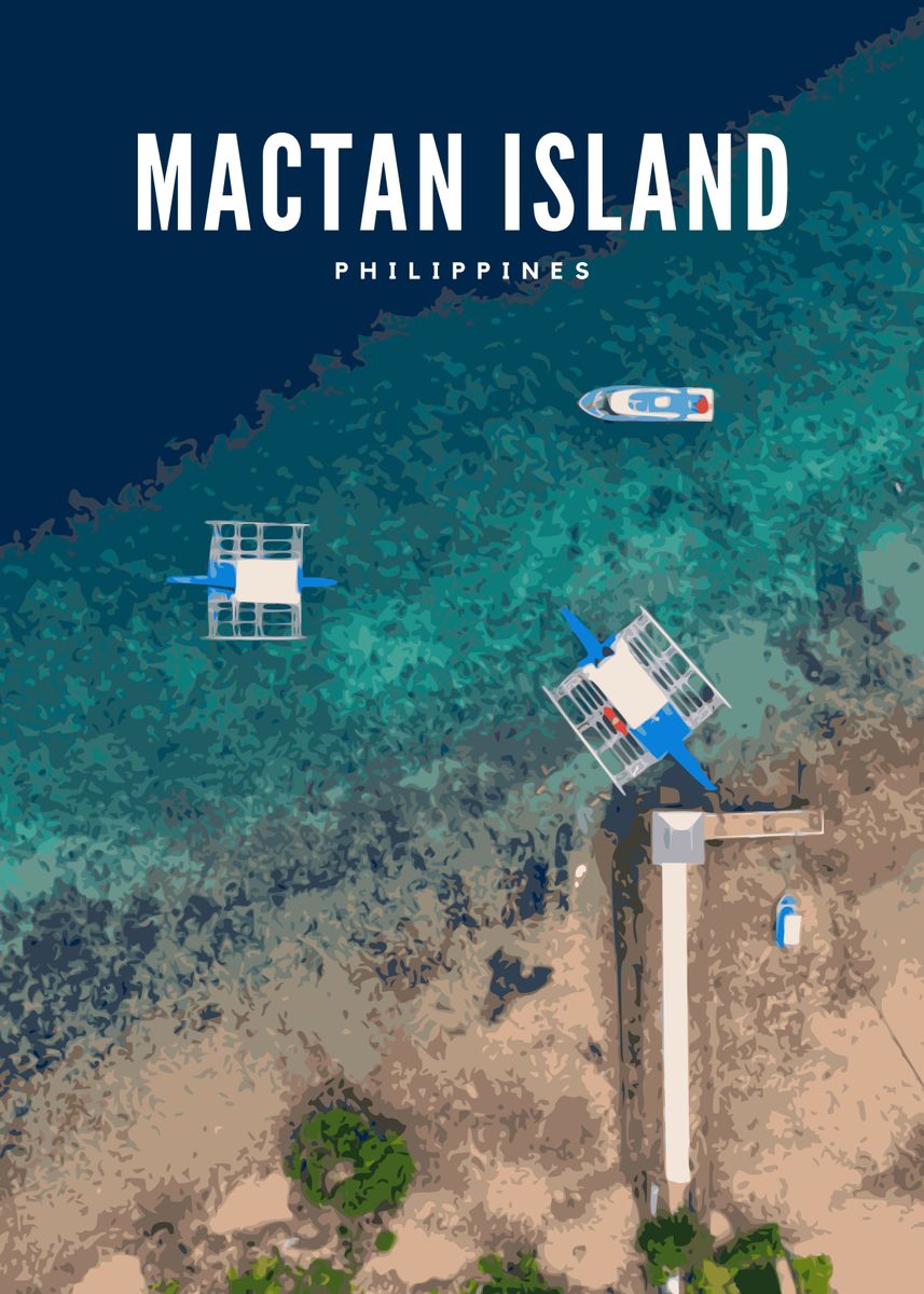 'Mactan Island Philippines' Poster, picture, metal print, paint by Mark ...