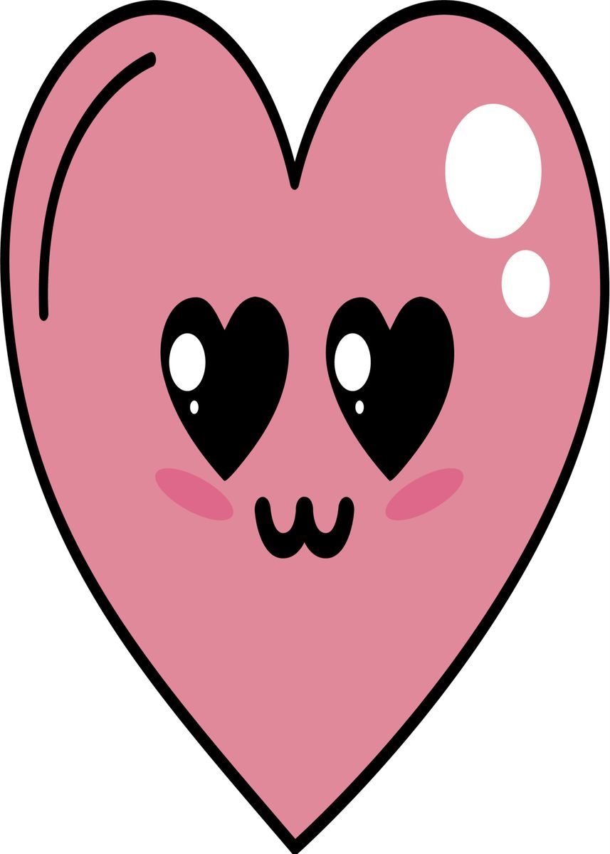 'Heart Cute ' Poster, picture, metal print, paint by ArtLife ...