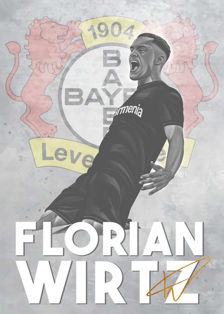 'Florian Wirtz ' Poster, picture, metal print, paint by Yates Madeline ...