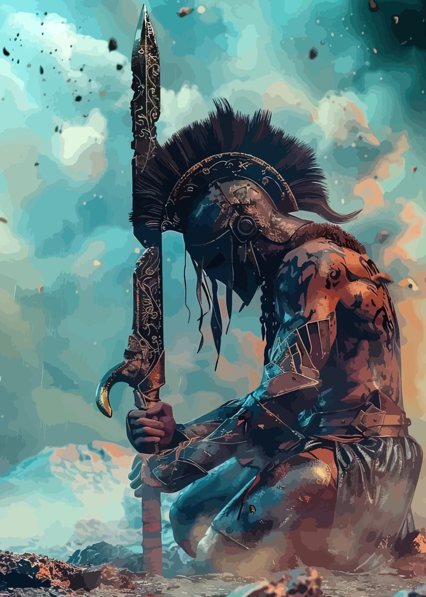 'Soldier Spartan 300' Poster, picture, metal print, paint by Keps ...