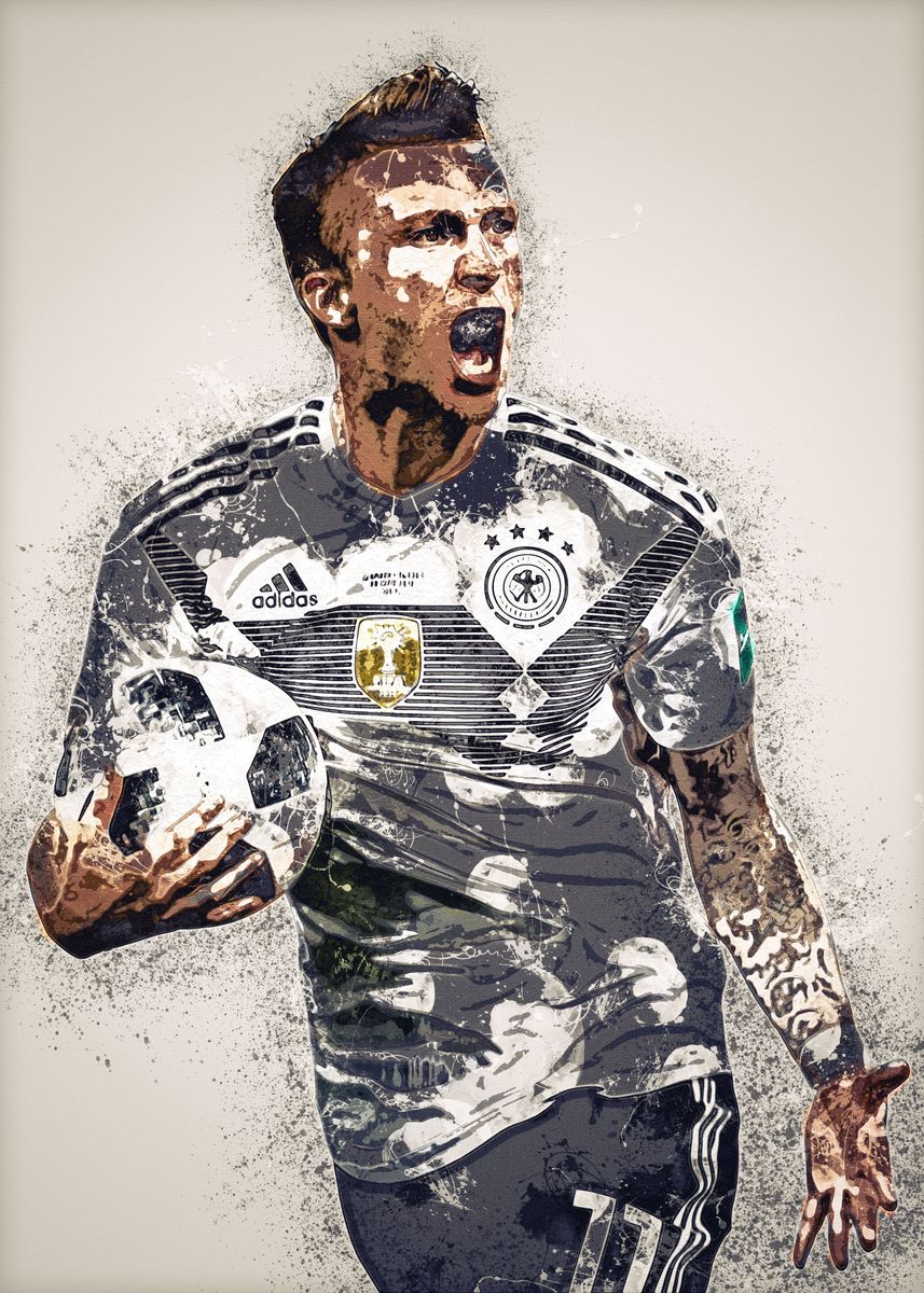 'Marco Reus Splatter' Poster, picture, metal print, paint by MarjorieC ...
