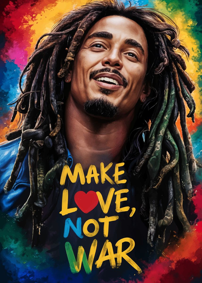 'Make Love Not War' Poster, picture, metal print, paint by You Design ...