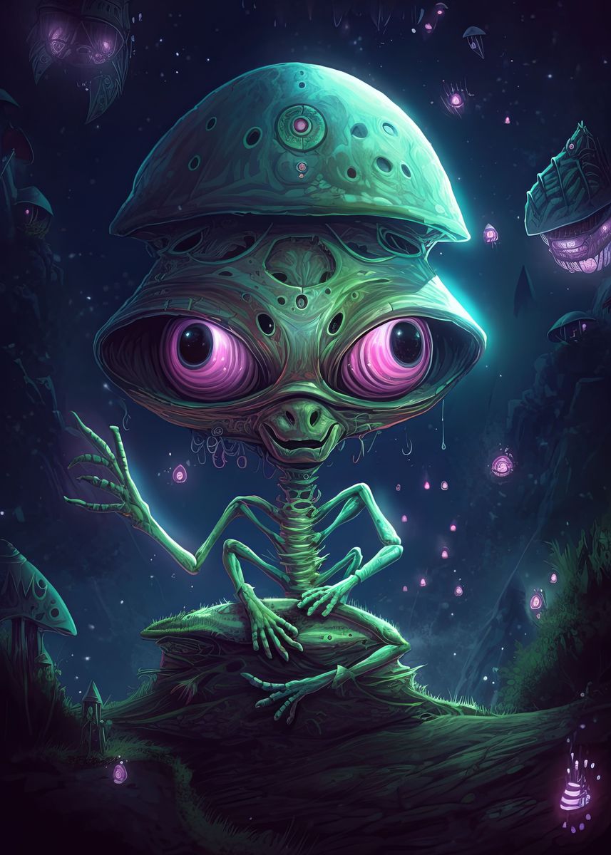 'Alien Art III' Poster, picture, metal print, paint by JS Art Design ...
