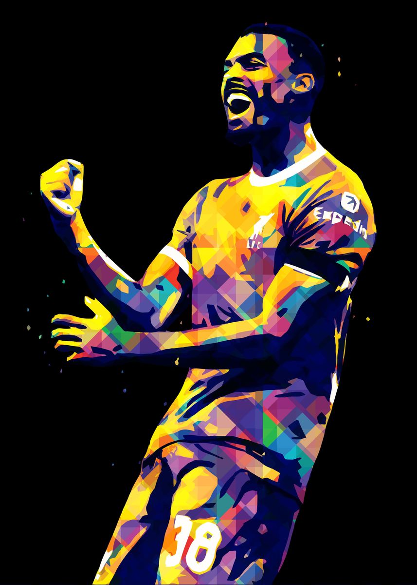 'R. Gravenberch Pop Art' Poster, picture, metal print, paint by MASTER ...