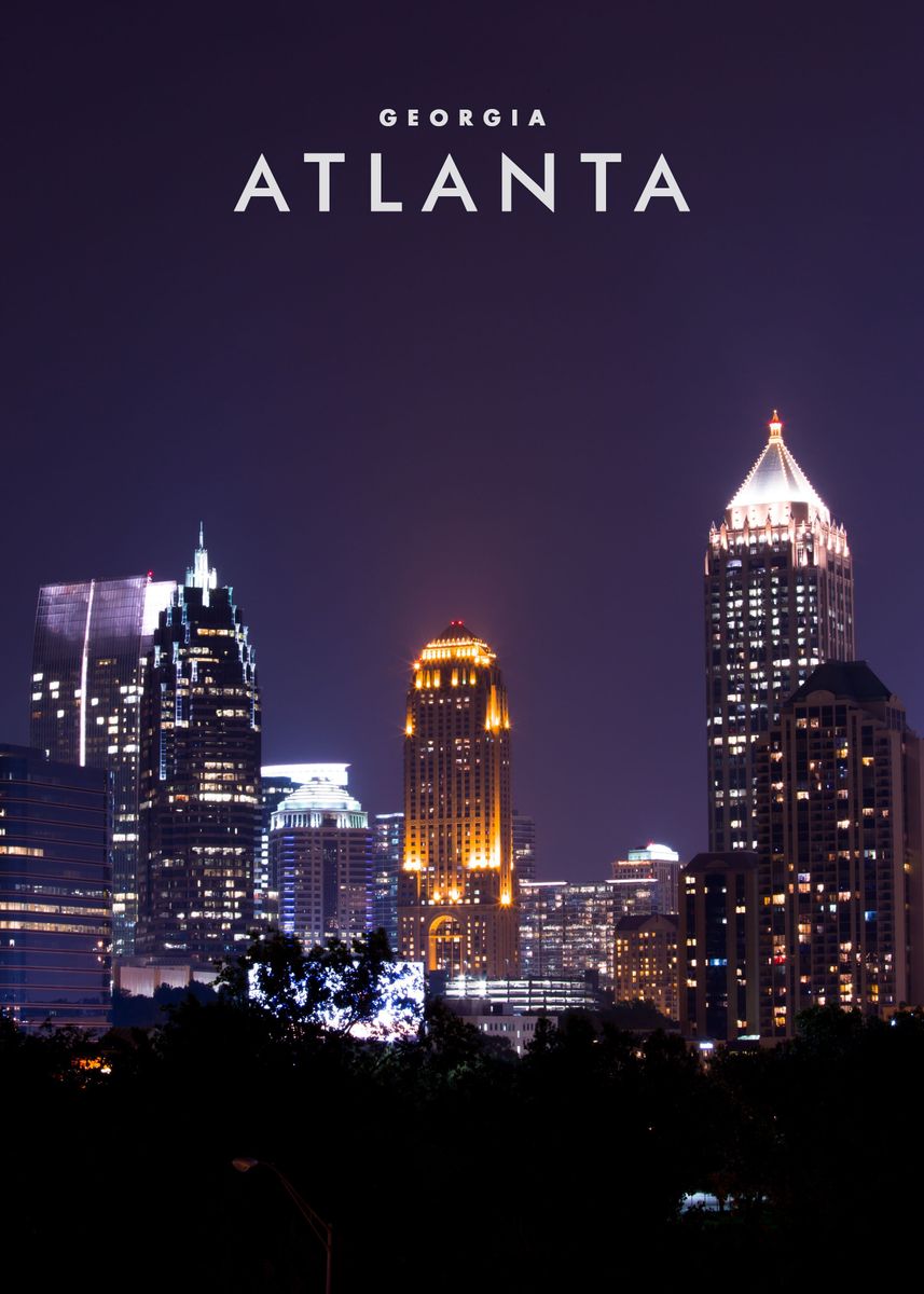 'Atlanta Georgia' Poster, picture, metal print, paint by Ez Photography ...