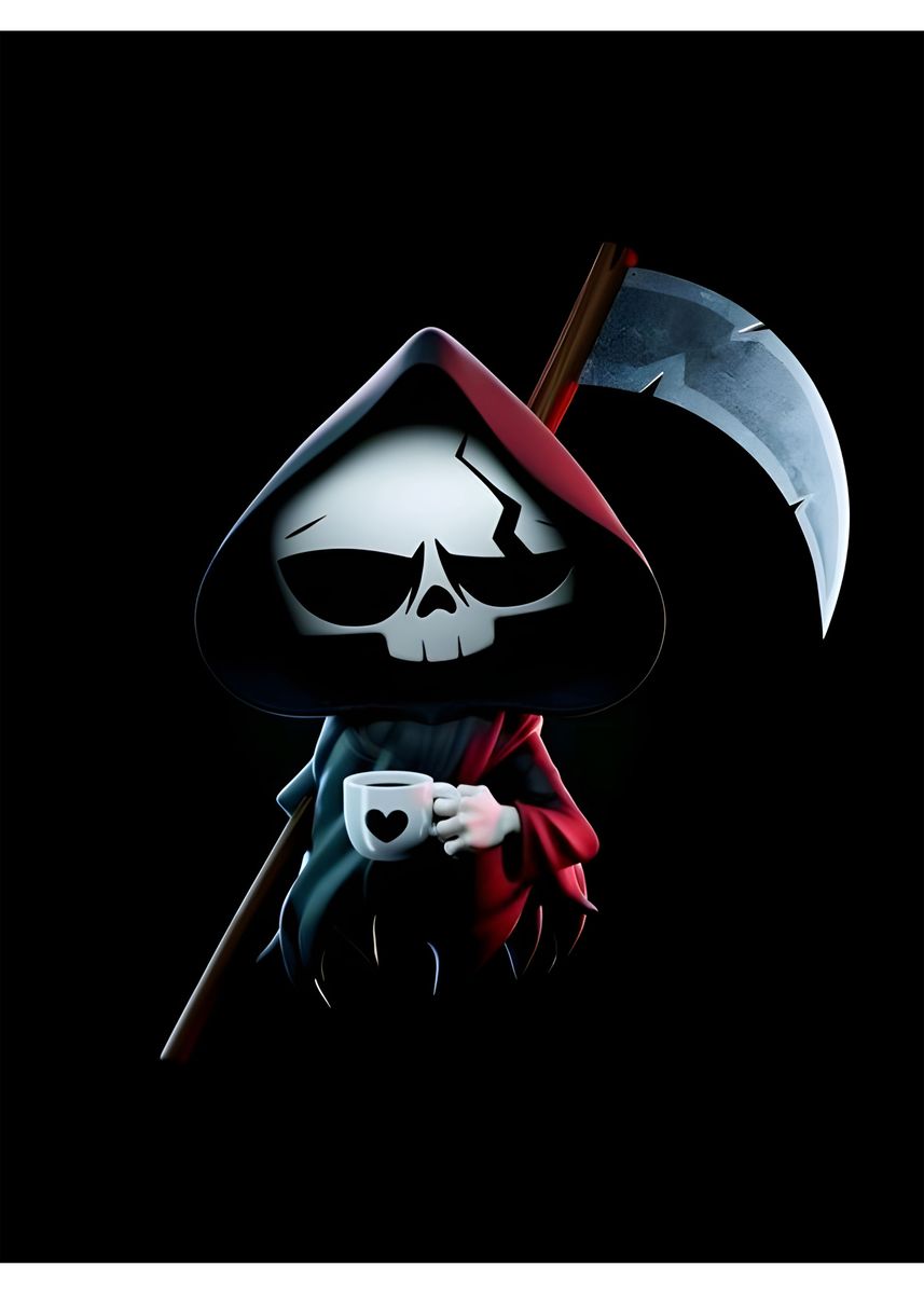 'grim reaper' Poster, picture, metal print, paint by Deedat Rama | Displate