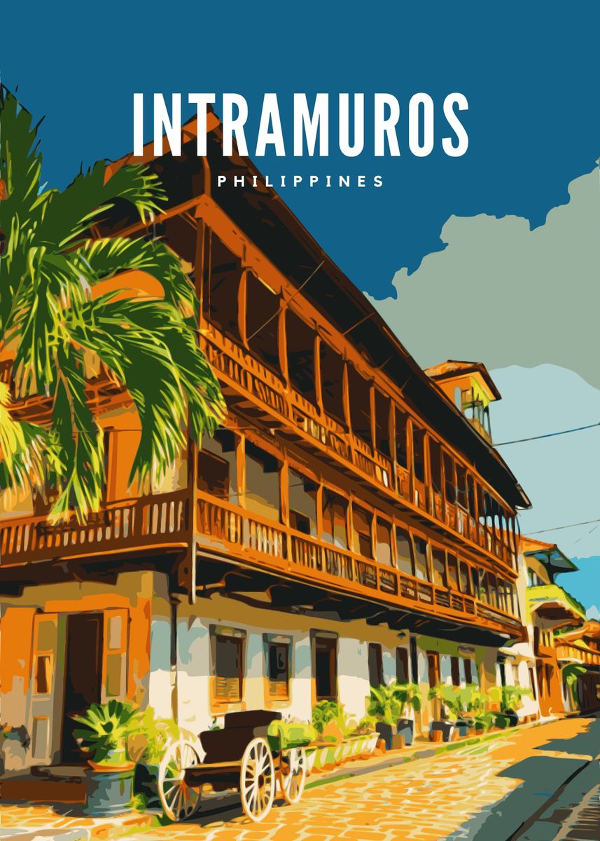 'Intramuros Philippines' Poster, picture, metal print, paint by Mark ...