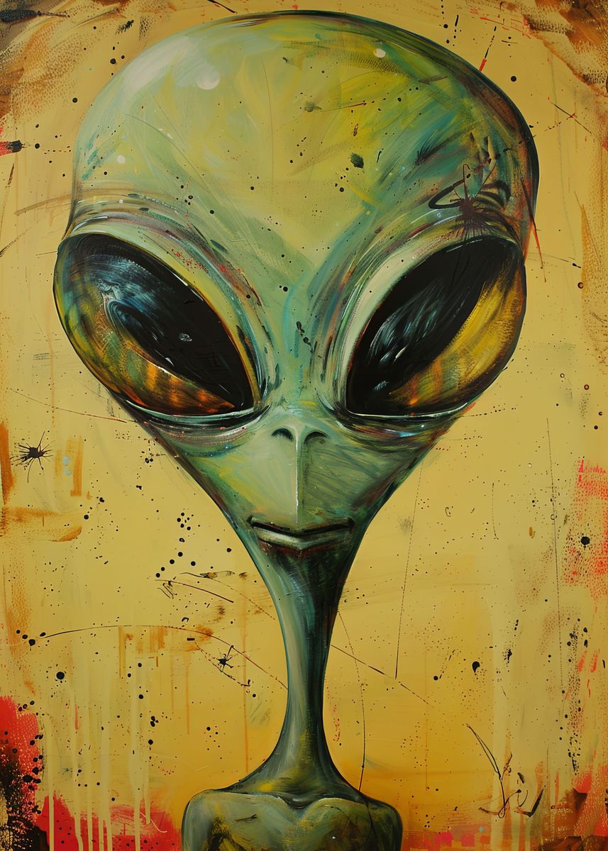 'Alien Art XVIII' Poster, picture, metal print, paint by JS Art Design ...