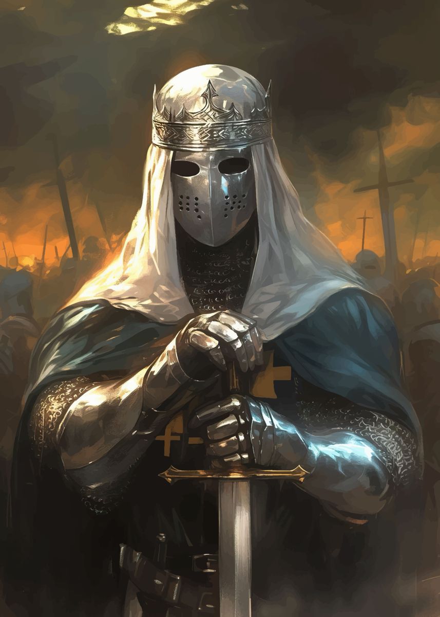 'king Baldwin IV' Poster, picture, metal print, paint by Aksara Alka R ...