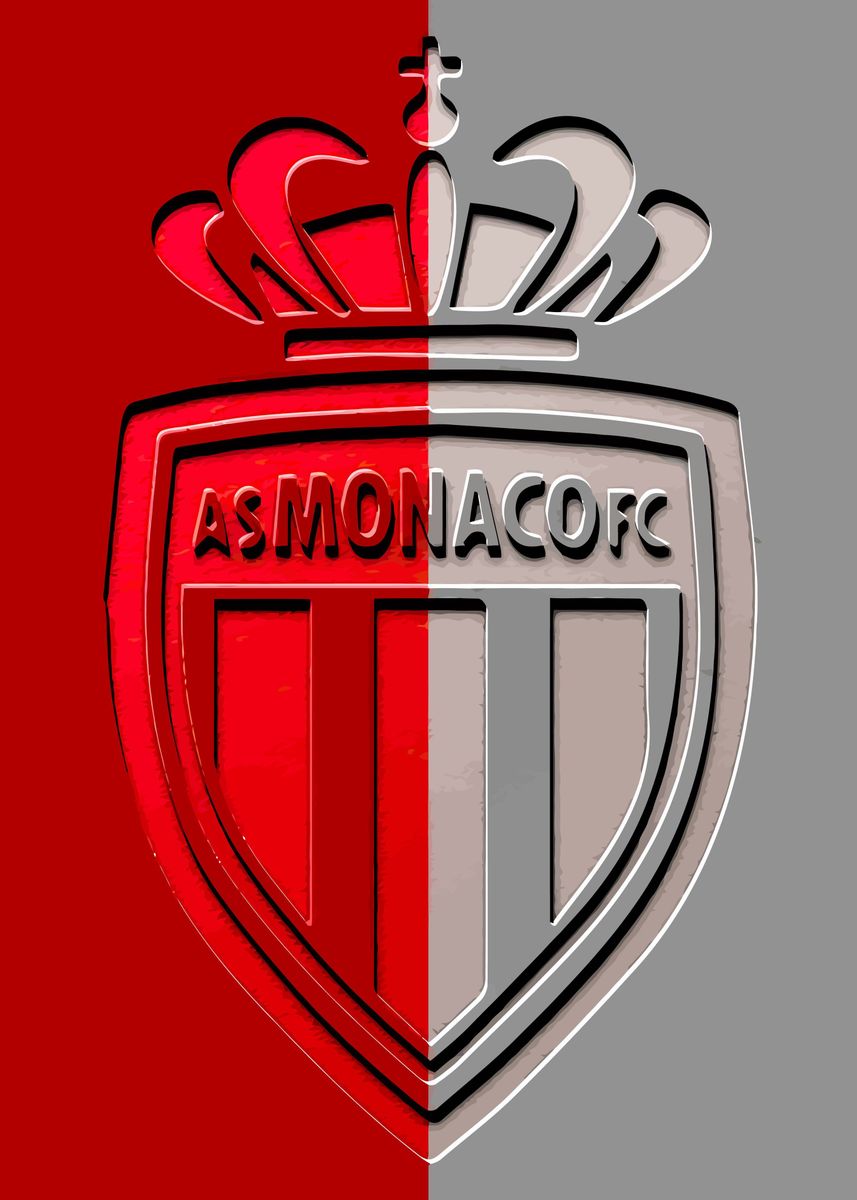'As Monaco Logo' Poster, picture, metal print, paint by Roger | Displate