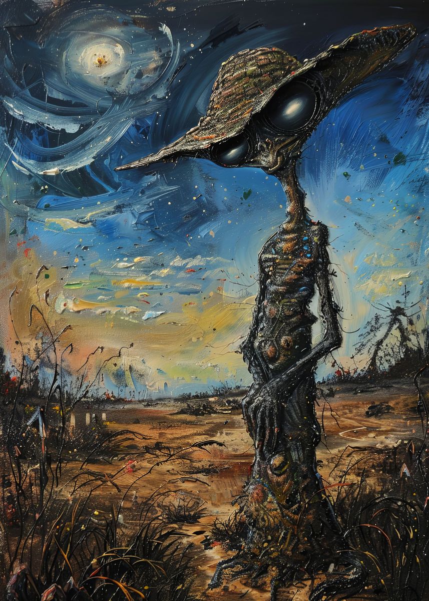 'Alien Art XXVIII' Poster, picture, metal print, paint by JS Art Design ...