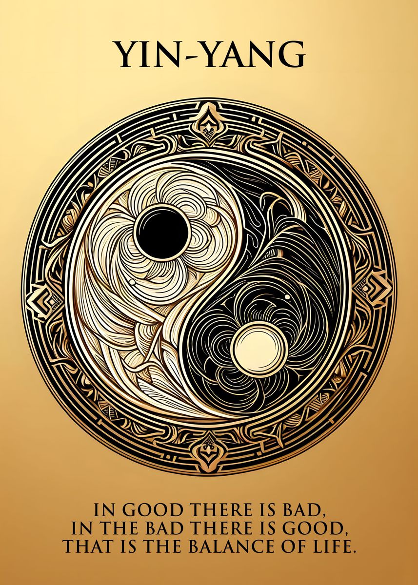'Yin Yang' Poster, picture, metal print, paint by awesome posters ...