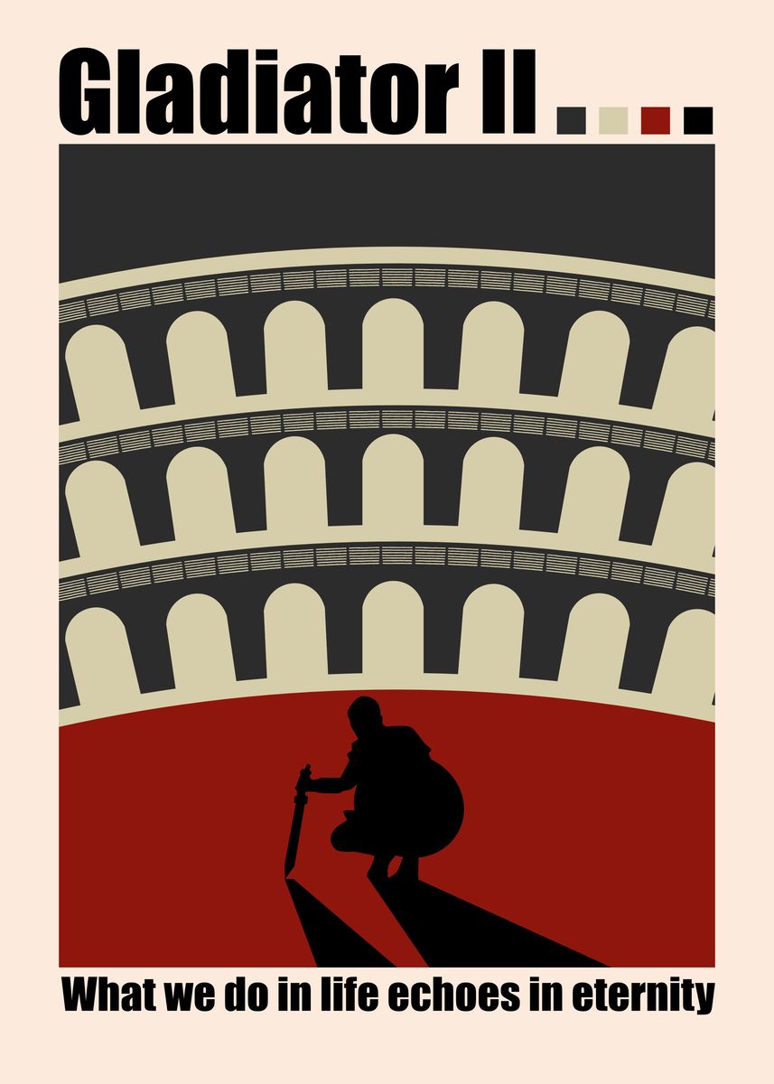 'Gladiator 2' Poster, picture, metal print, paint by alesha art | Displate