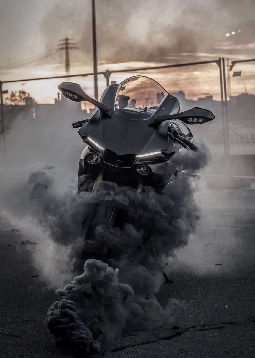 'Yamaha R1M' Poster, picture, metal print, paint by Alex Morgan | Displate