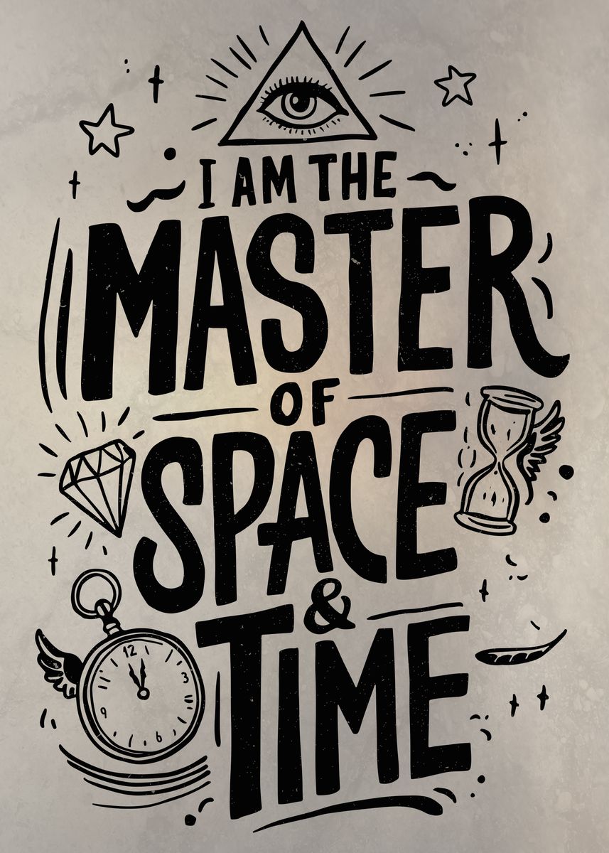 'Master of Time and Space' Poster, picture, metal print, paint by 21 ...