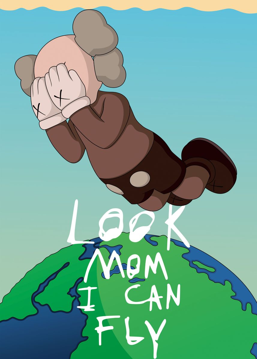 'Kaws' Poster, picture, metal print, paint by george | Displate