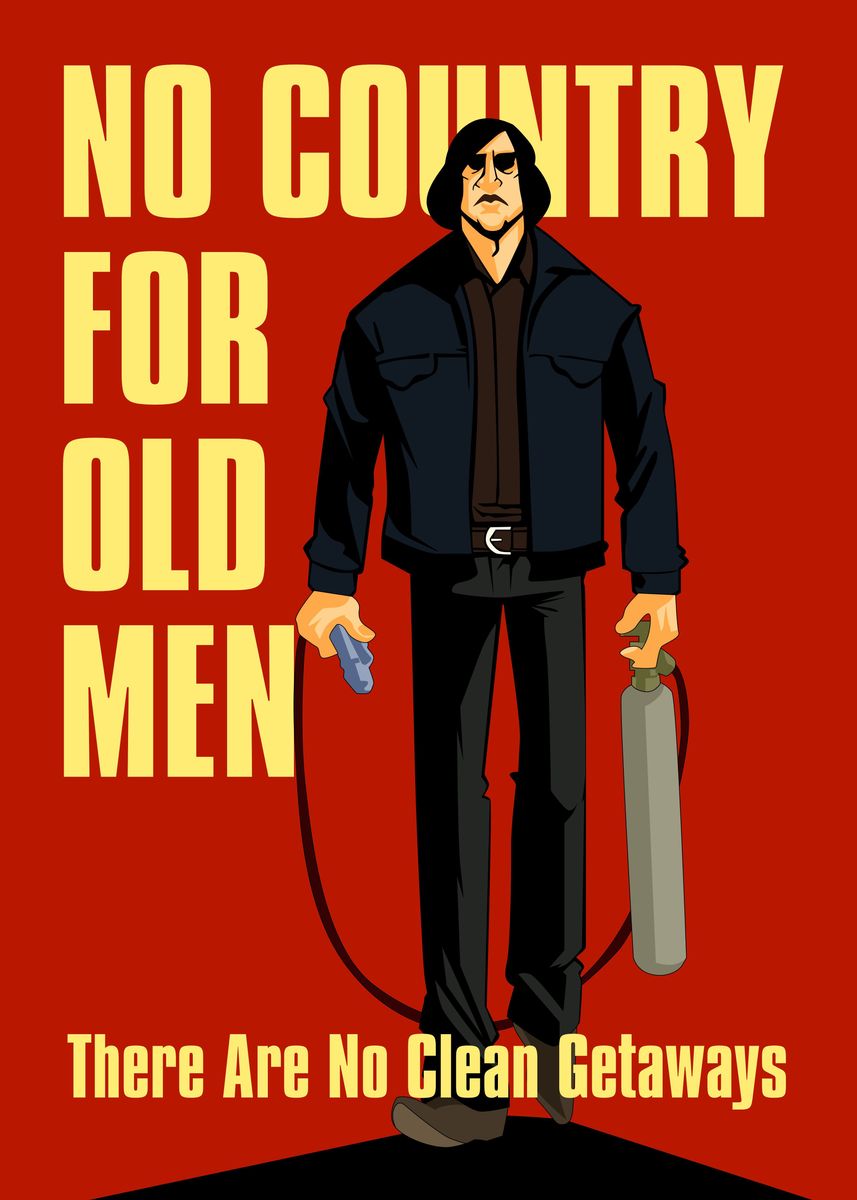 'no country for old men' Poster, picture, metal print, paint by geeks holic | Displate