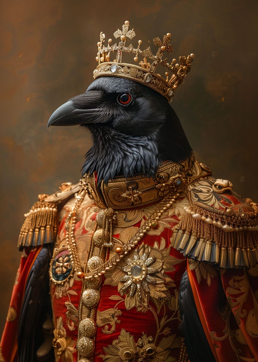 'Regal Crow Commander' Poster, picture, metal print, paint by Notorious ...