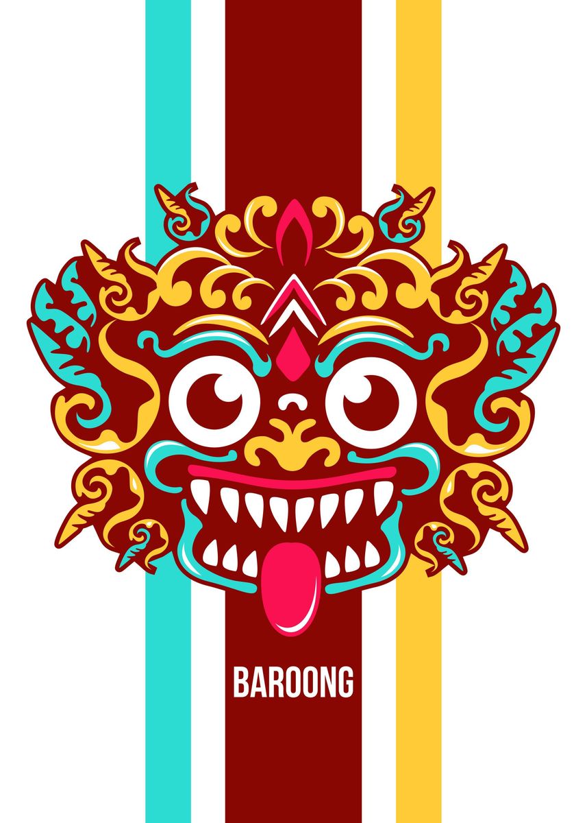 'Barong from Bali' Poster, picture, metal print, paint by penalogo ...