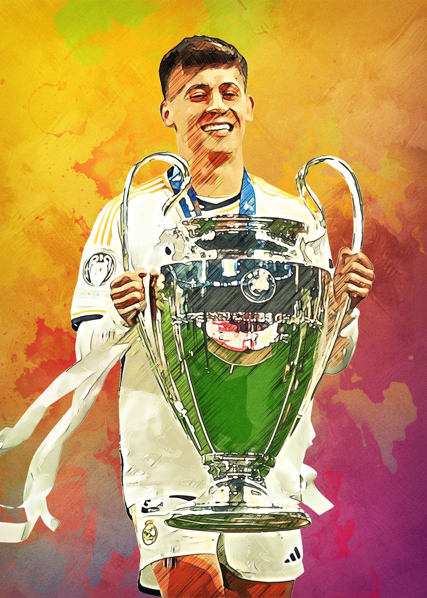 'Arda Guler' Poster, picture, metal print, paint by KiaraPfeffer Studio ...